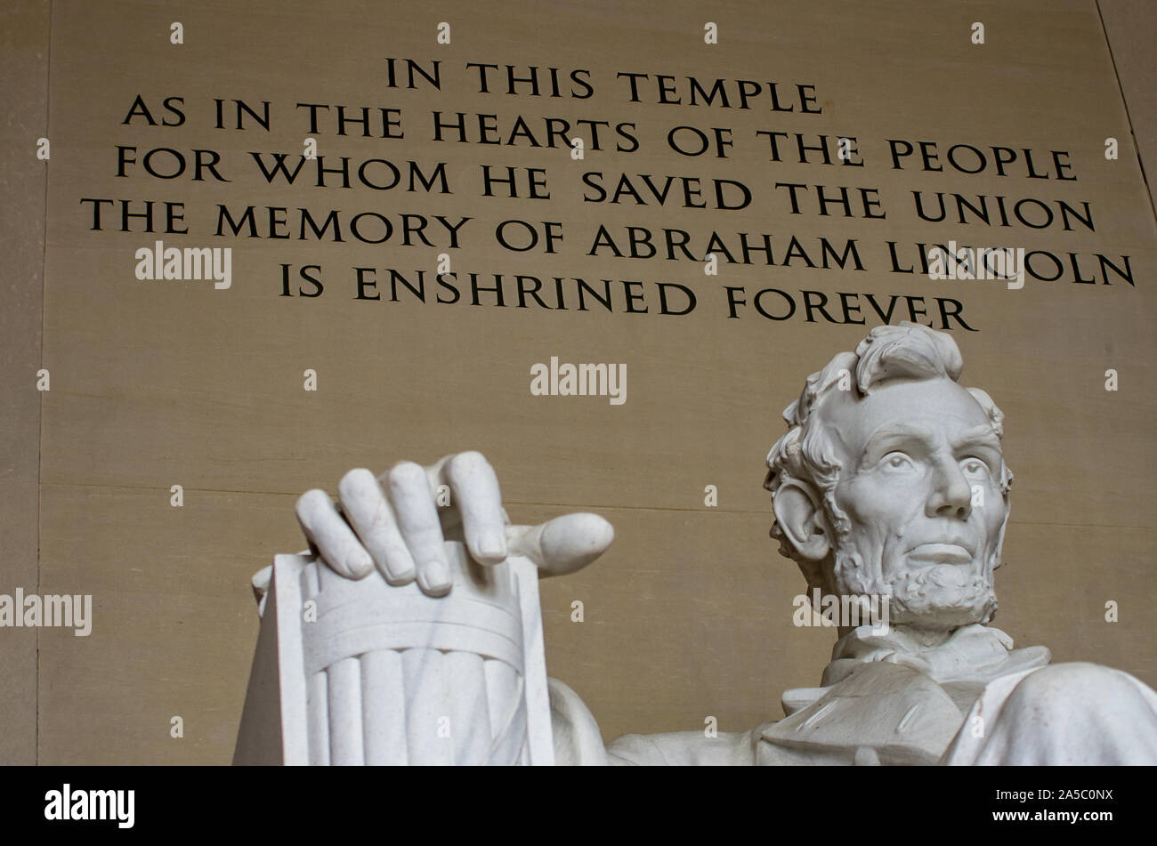 A view of the Lincoln Memorial at the National Mall in Washington D.C ...
