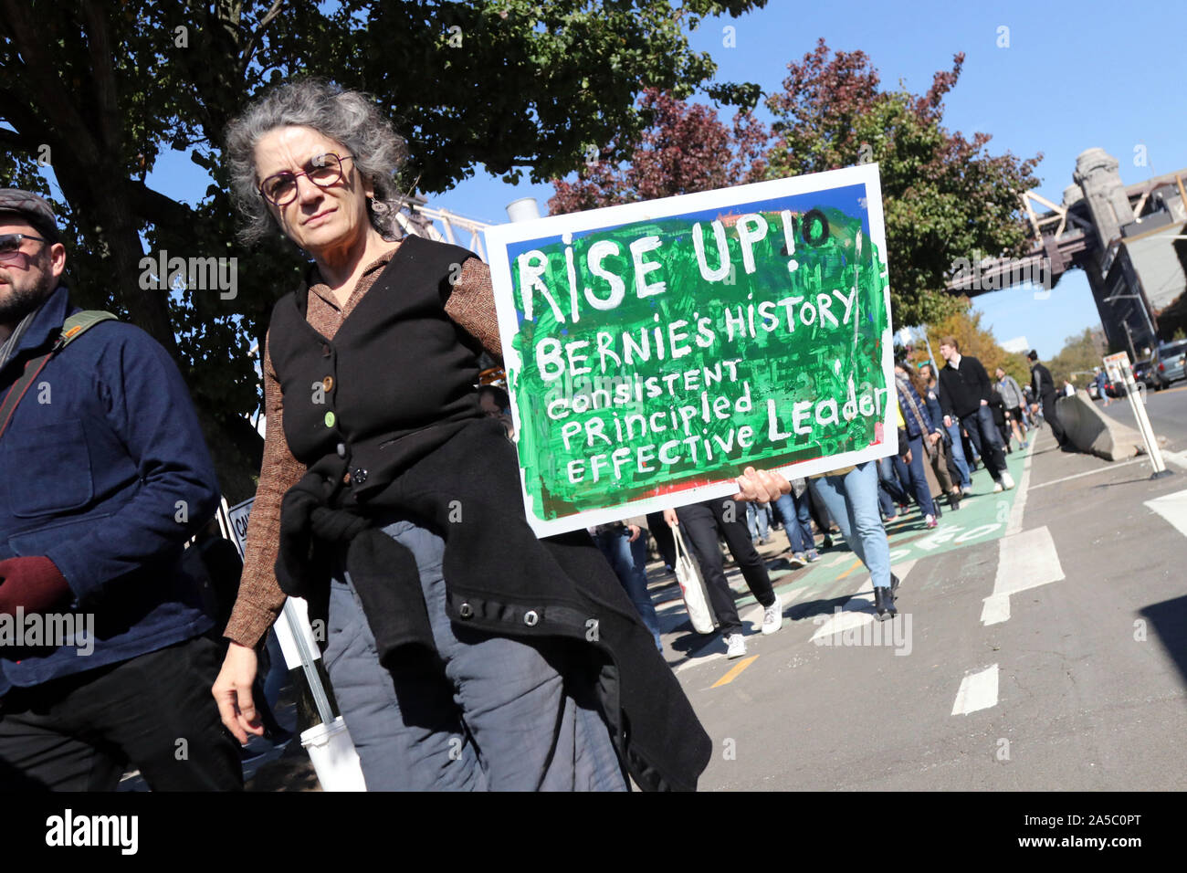 Bernie Is Back Rally, New York, USA Stock Photo - Alamy