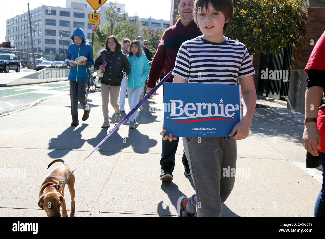 Bernie Is Back Rally, New York, USA Stock Photo - Alamy