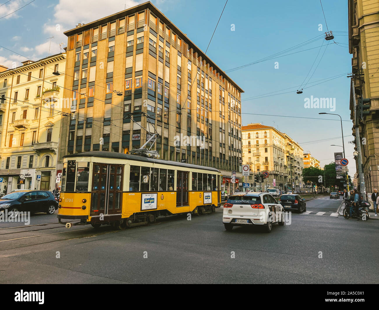 Milan tramway network hi-res stock photography and images - Alamy
