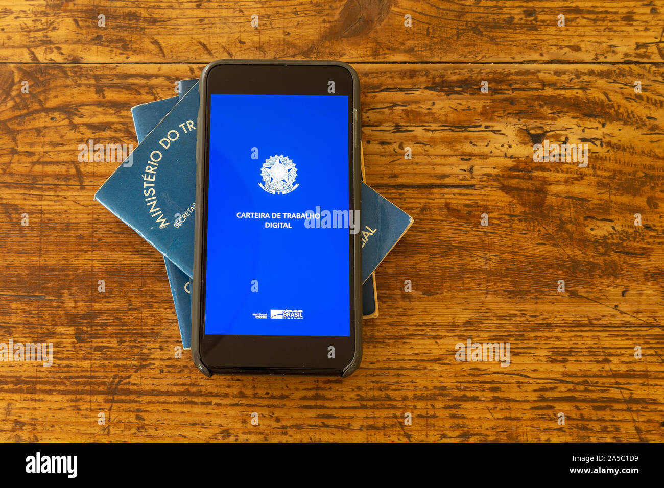 Rio de Janeiro, Brazil - October 19: a digital working Brazilian ...