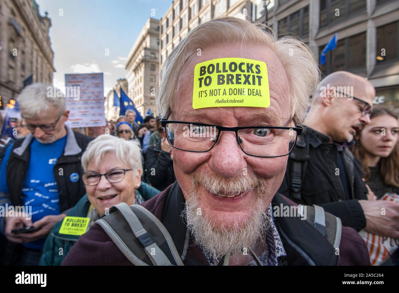 The peoples vote protest, 19 October 2019, Parliament square London ...