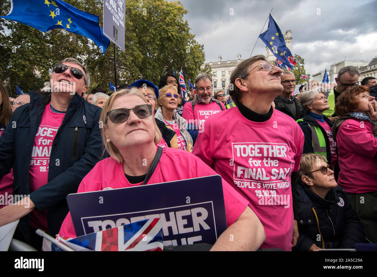The peoples vote protest, 19 October 2019, Parliament square London ...