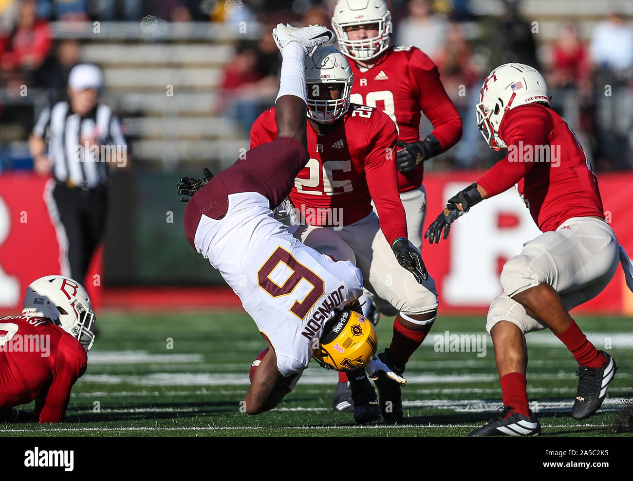 Piscataway, NJ, USA. 19th Oct, 2019. Minnesota Golden Gophers wide ...