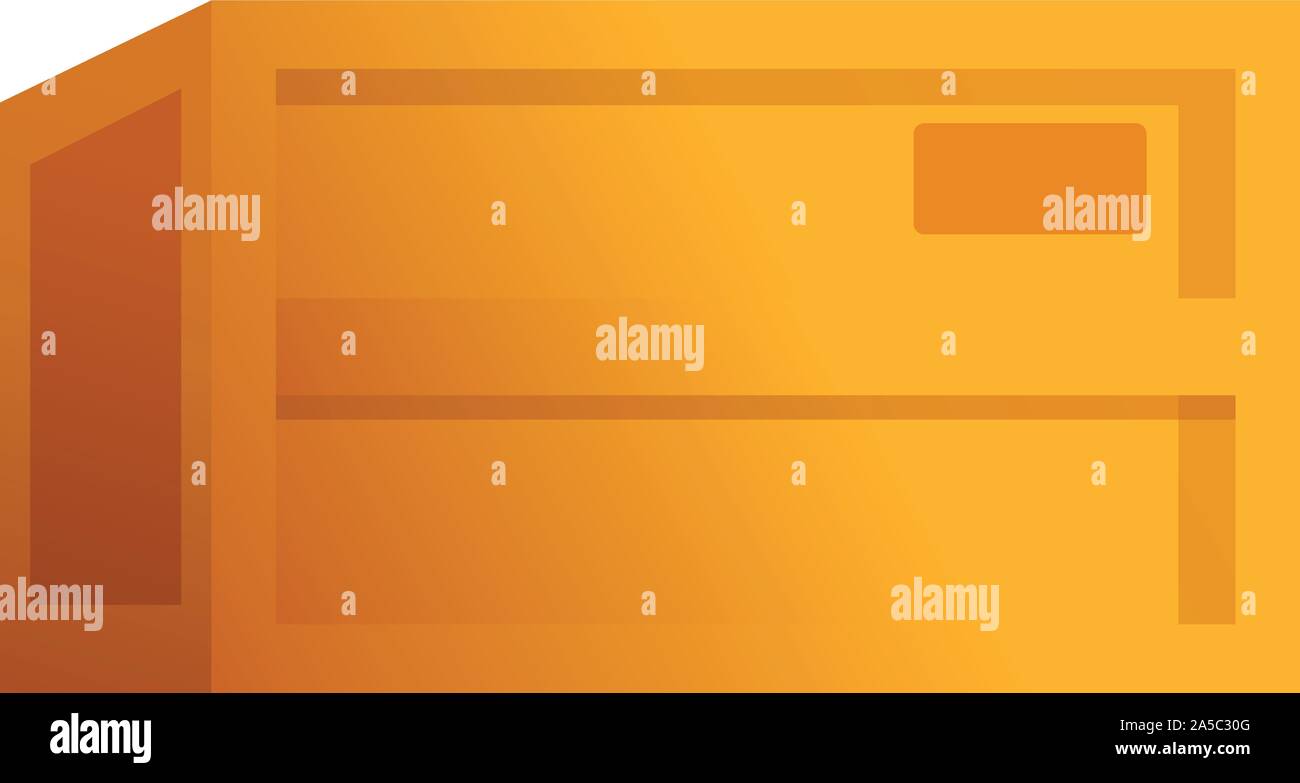 Bike parcel box icon. Cartoon of bike parcel box vector icon for web ...