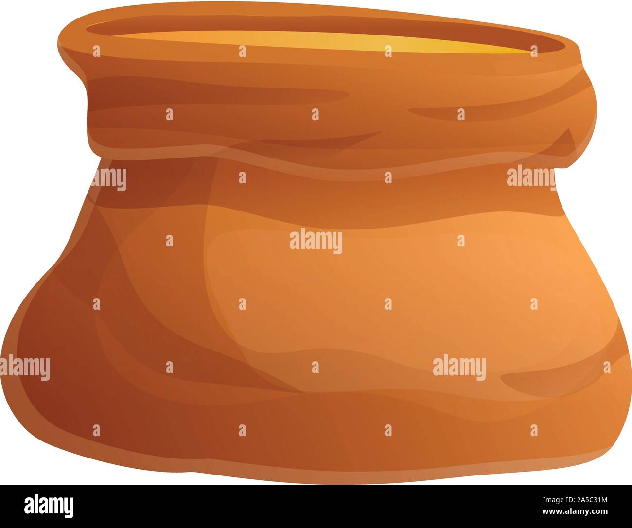 Wheat sack icon. Cartoon of wheat sack vector icon for web design ...