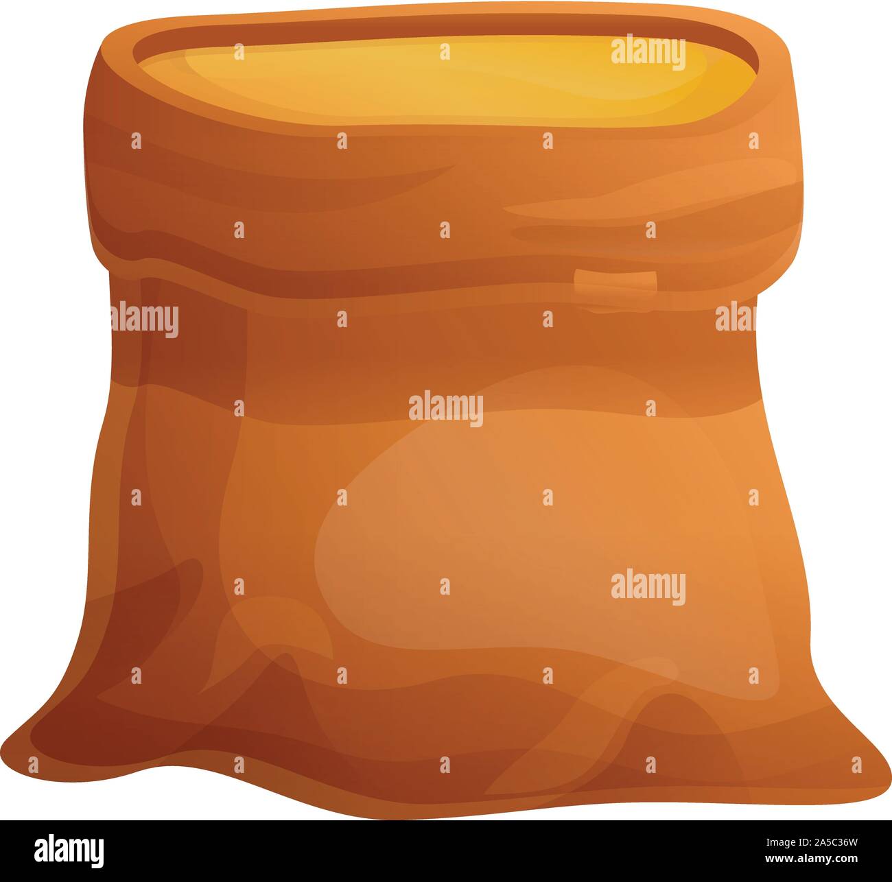 Corn full sack icon. Cartoon of corn full sack vector icon for web ...