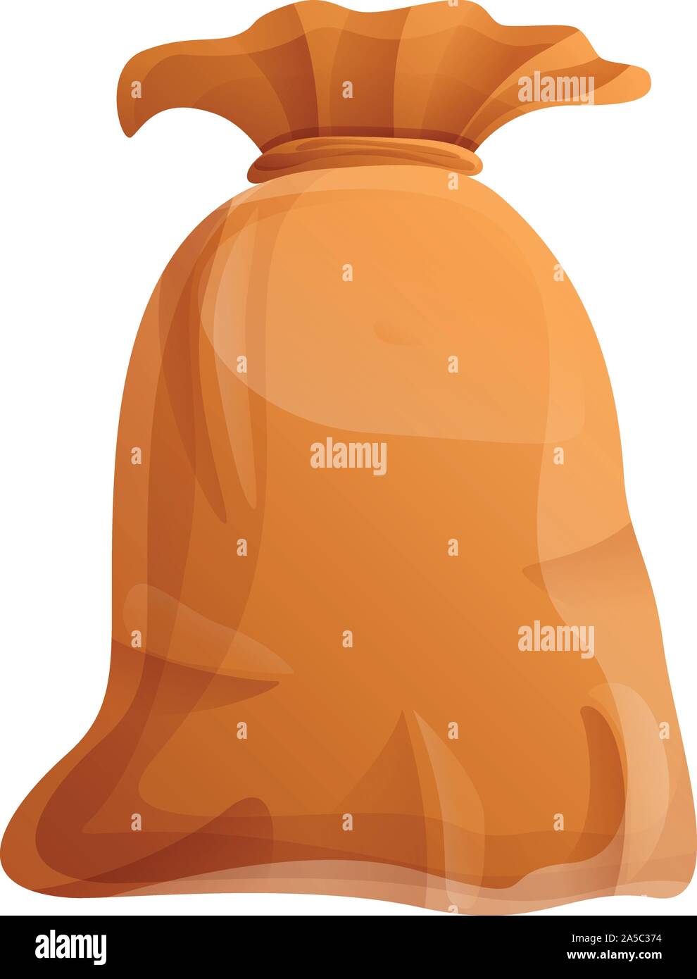 Big full sack icon. Cartoon of big full sack vector icon for web design ...