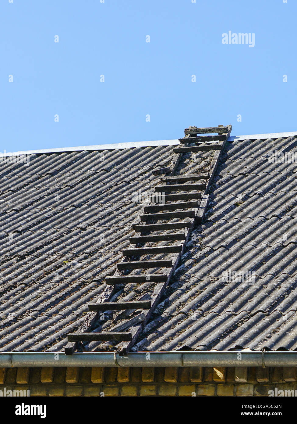 Old wooden ladder hi-res stock photography and images - Alamy