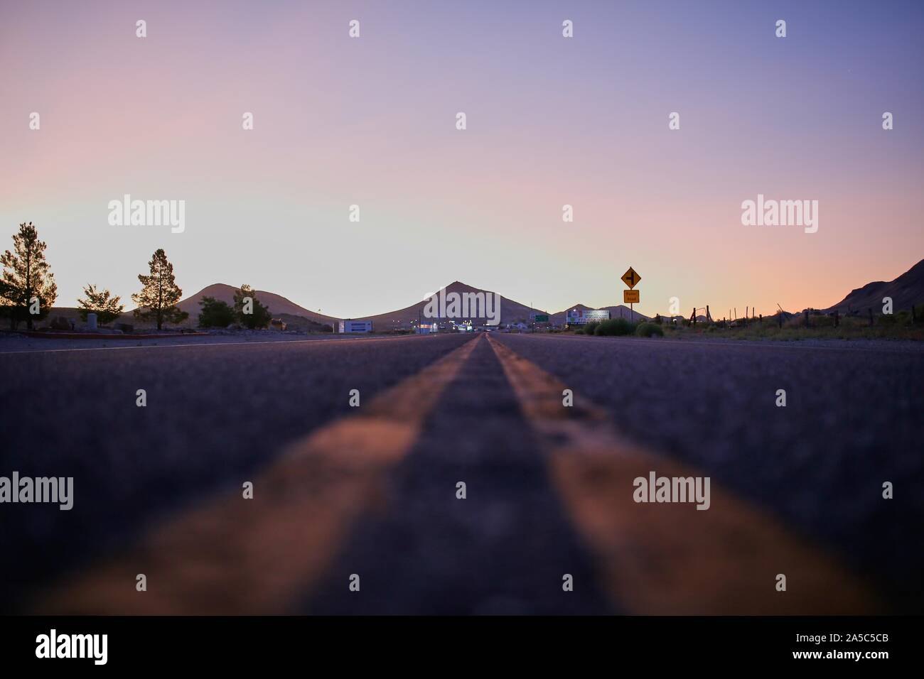 Empty highway low angle shot hi-res stock photography and images - Alamy