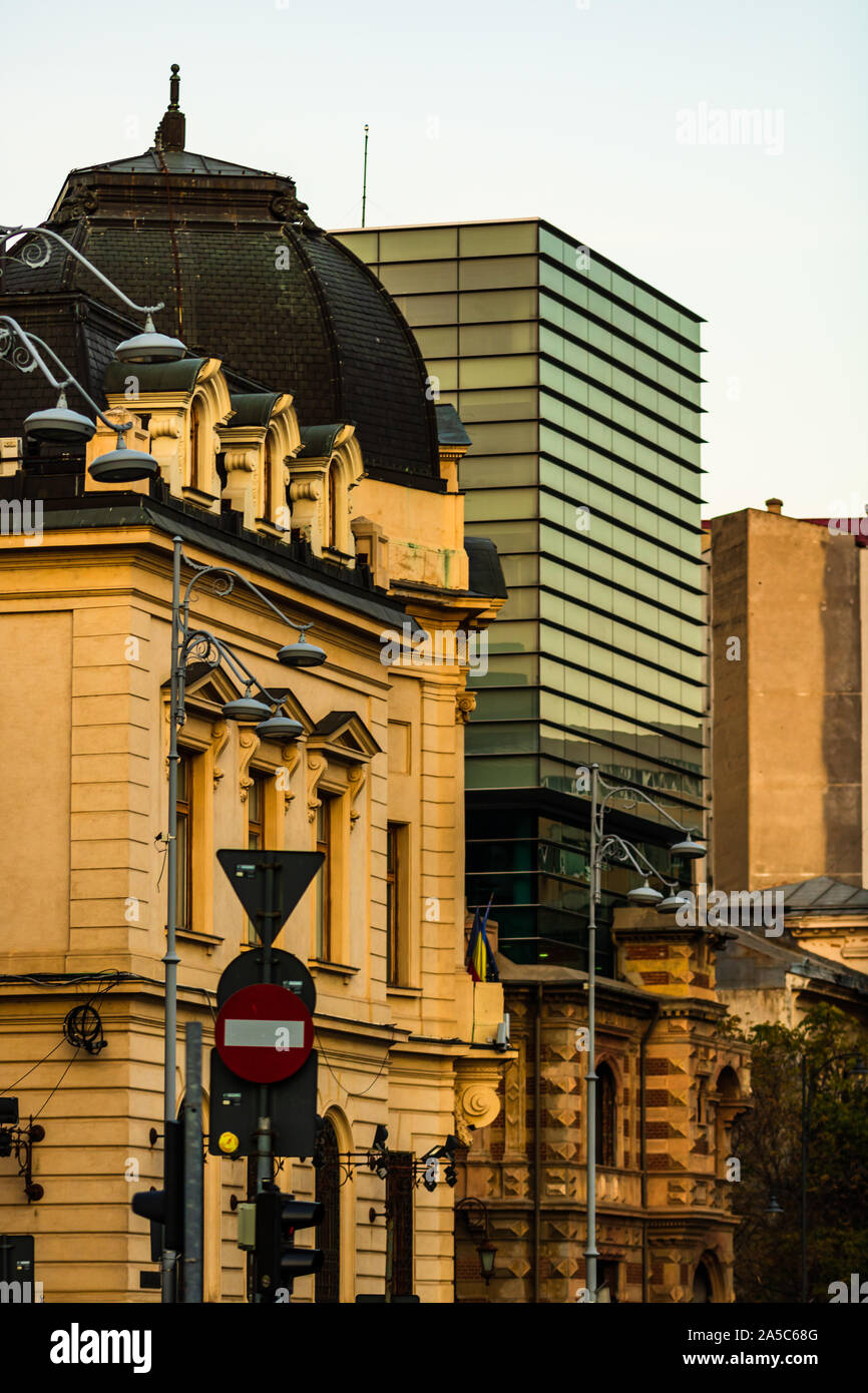 The modern building of the Union of Romanian Architects in downtown ...