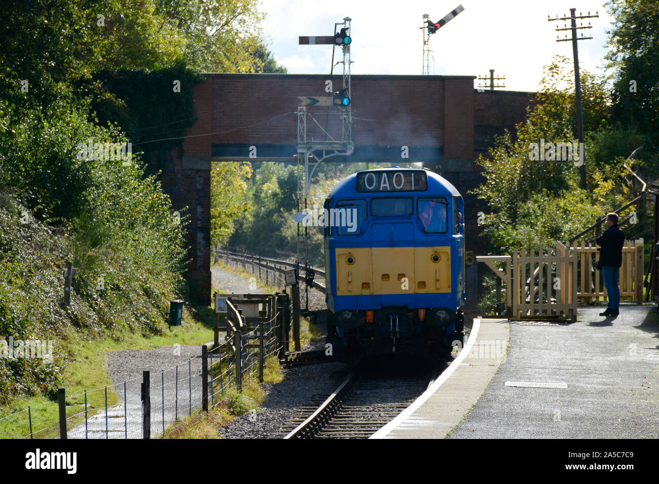 Class 31 diesel locomotive 31289 Phoenix hauls a freight train at the ...