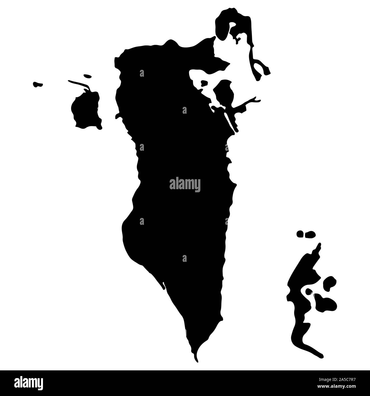 Bahrain map Black and White Stock Photos & Images - Alamy