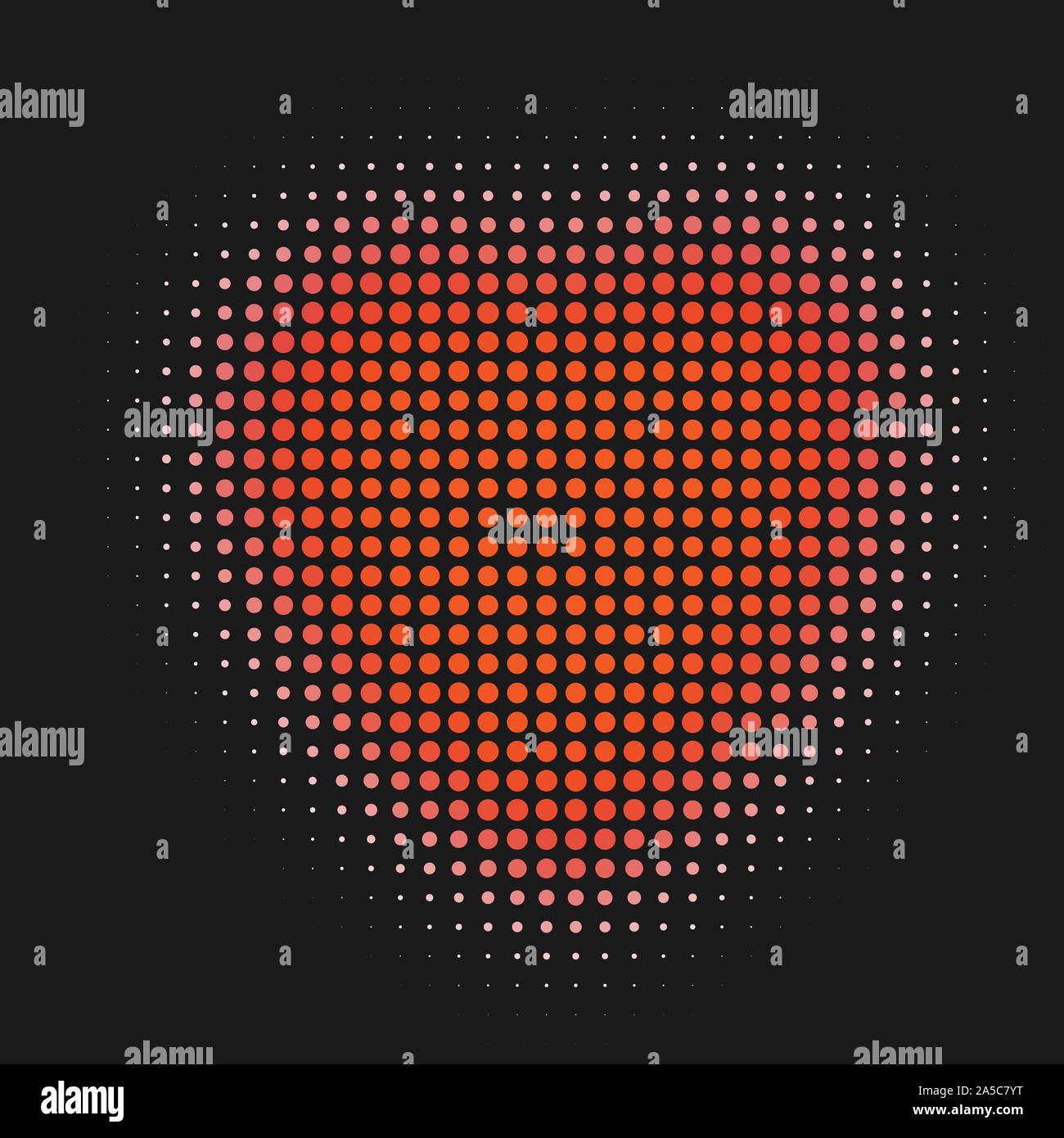 Valentine Heart Shape Halftone Vector Illustration eps 10 Stock Vector ...