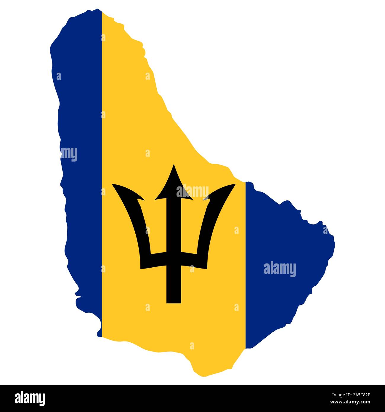 Map flag Barbados Vector illustration eps 10 Stock Vector Image & Art ...