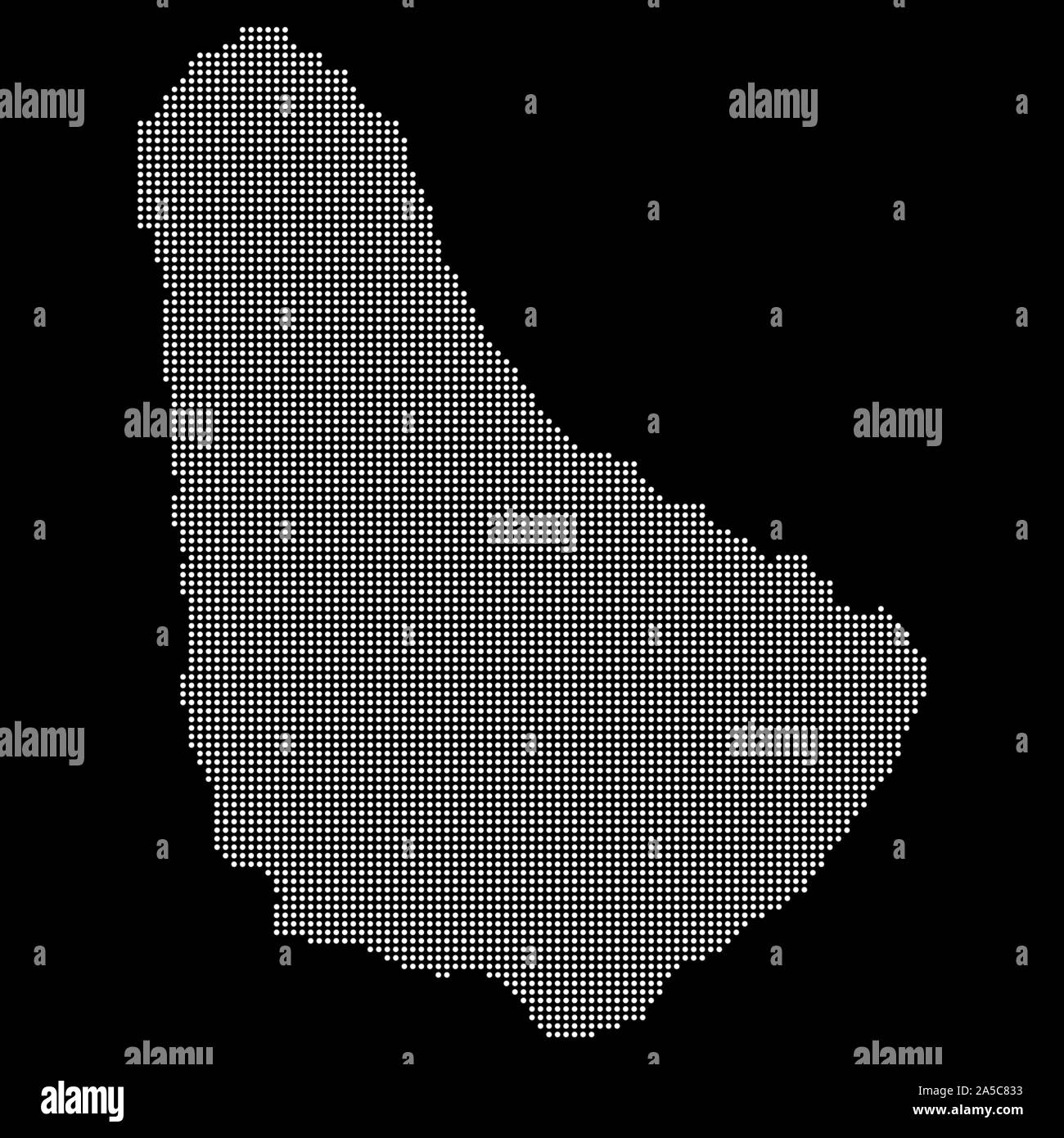 Map of barbados flag Black and White Stock Photos & Images - Alamy