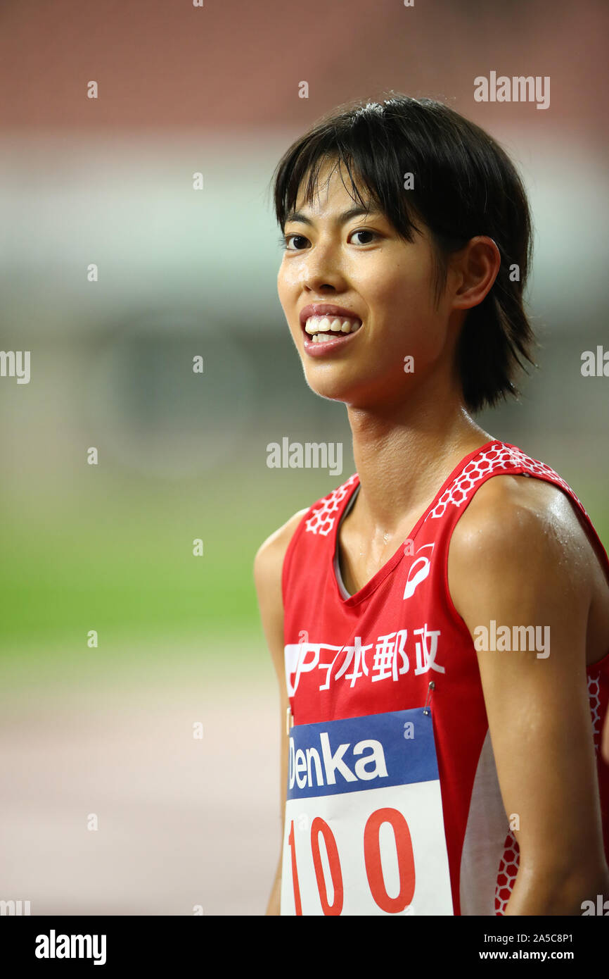 Niigata, Japan. 19th Oct, 2019. Ririka Hironaka Athletics : Denka ...