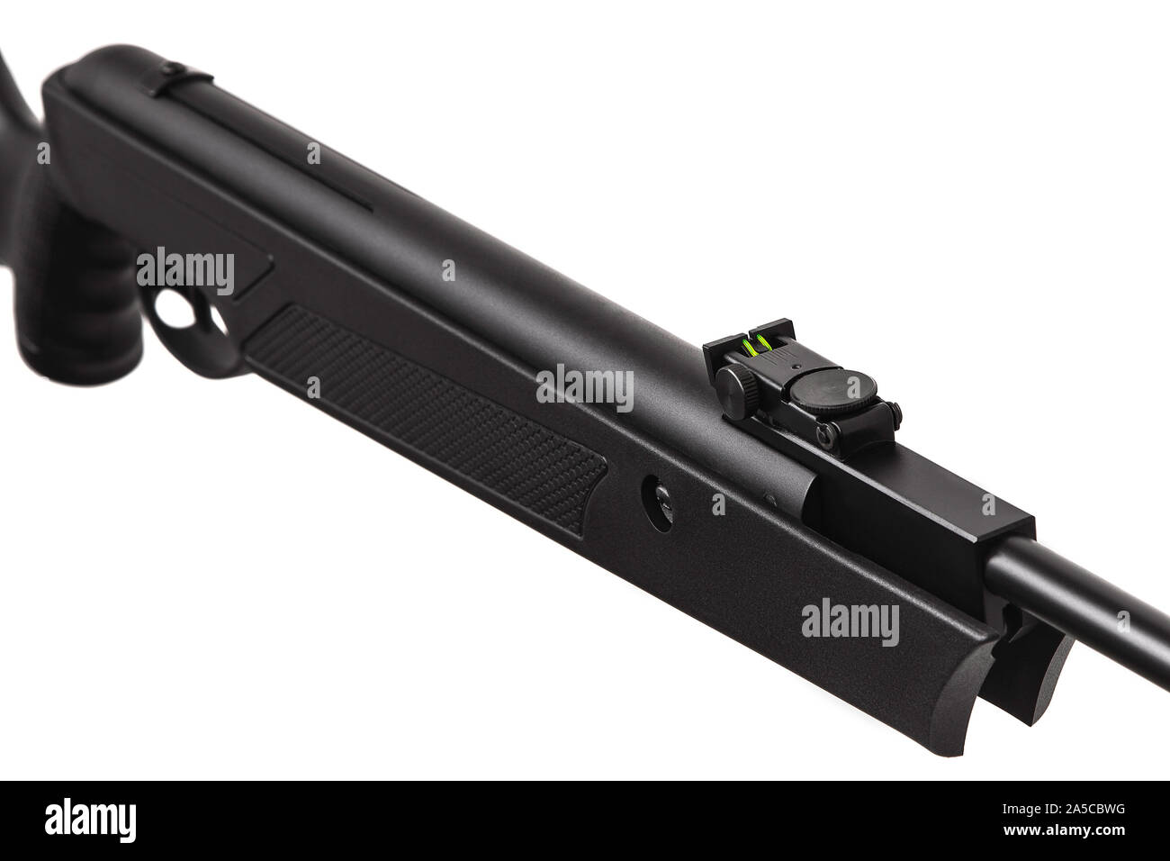 Pneumatic rifle isolated on white background Stock Photo - Alamy