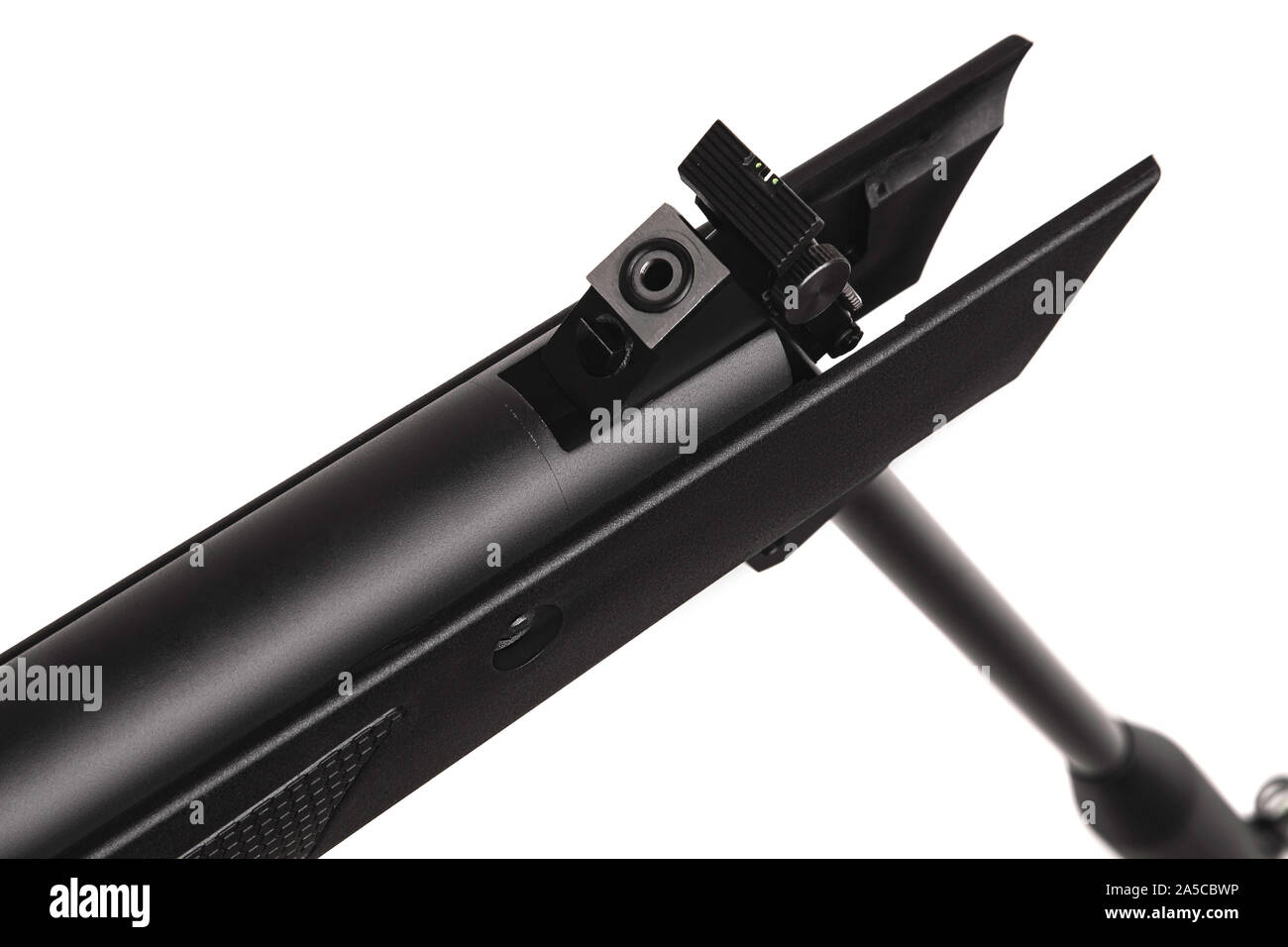 Pneumatic rifle isolated on white background Stock Photo - Alamy