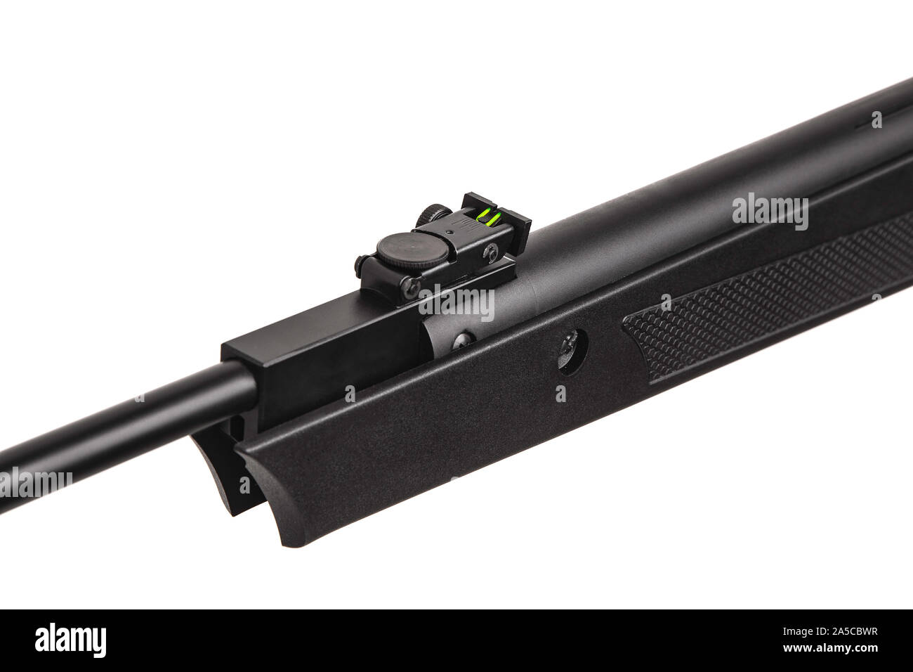 Pneumatic rifle isolated on white background Stock Photo - Alamy