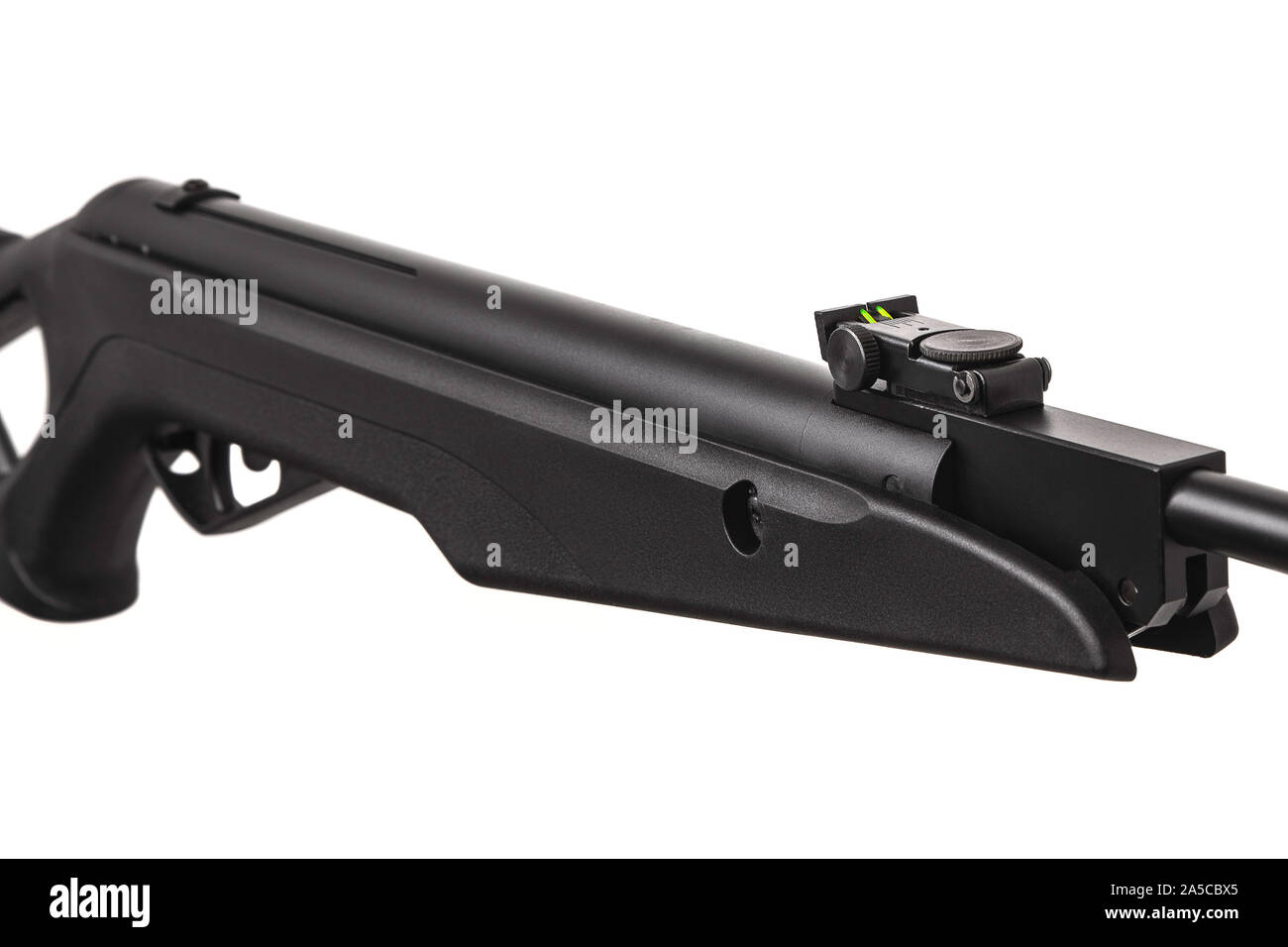 Pneumatic rifle isolated on white background Stock Photo - Alamy