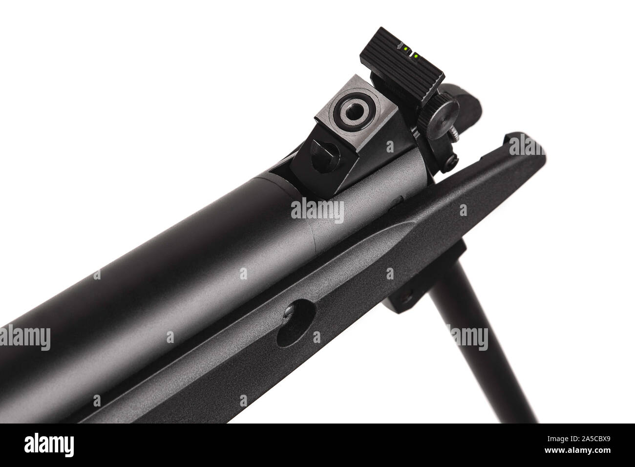 Pneumatic rifle isolated on white background Stock Photo - Alamy