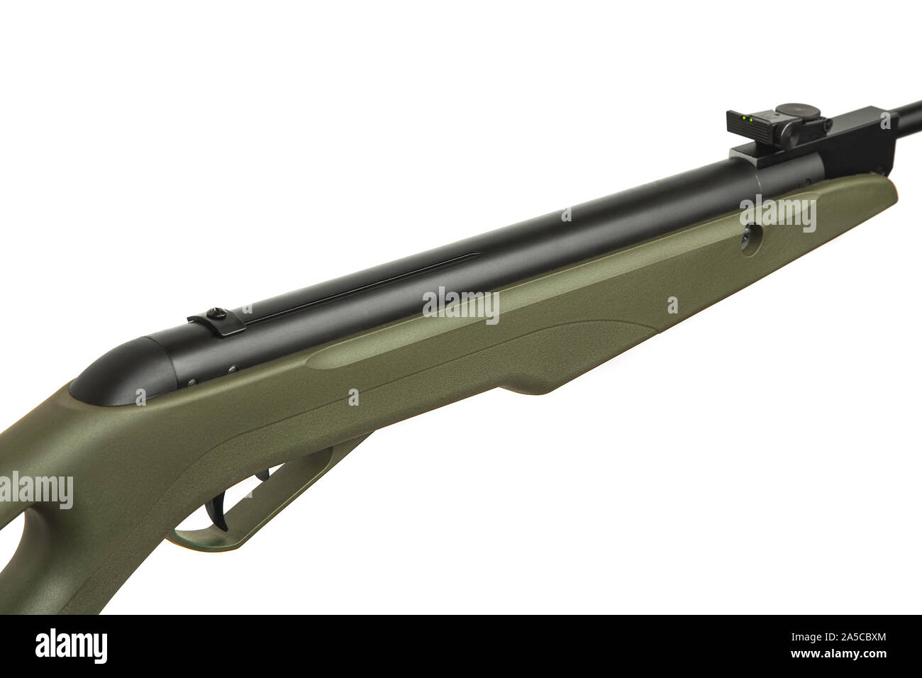 Pneumatic rifle isolated on white background Stock Photo - Alamy