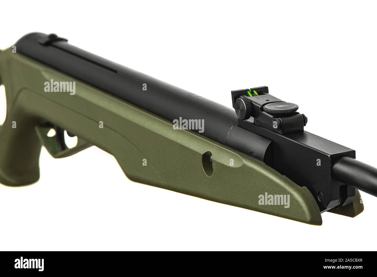 Pneumatic rifle isolated on white background Stock Photo - Alamy