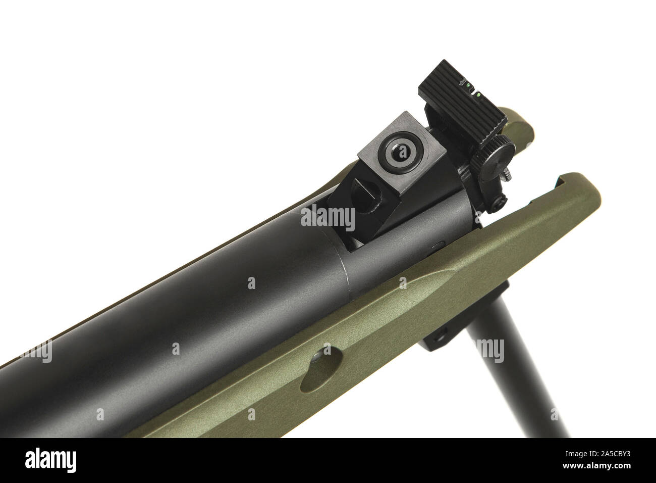 Pneumatic rifle isolated on white background Stock Photo - Alamy
