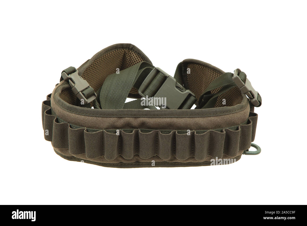 Modern green bandolier isolated on a white background. Accessory for ...