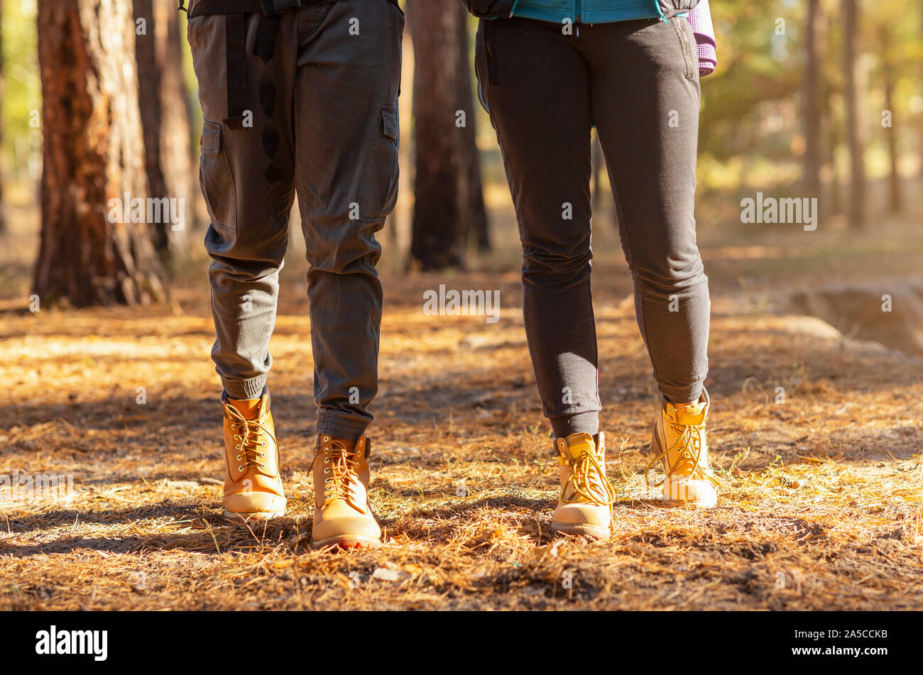 Back view two hikers in hi-res stock photography and images - Alamy
