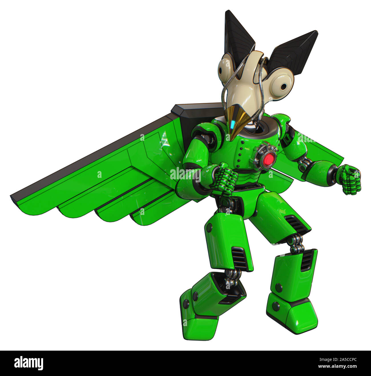 Mech containing elements: bird skull head, bone skull eye holes ...