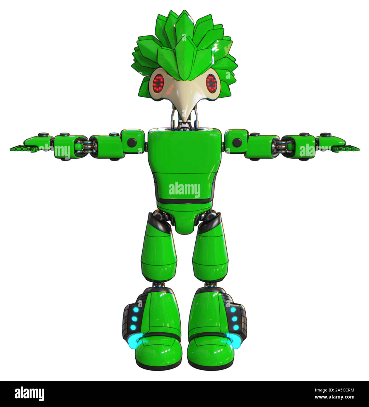 Bot containing elements: bird skull head, red led circle eyes, bird ...