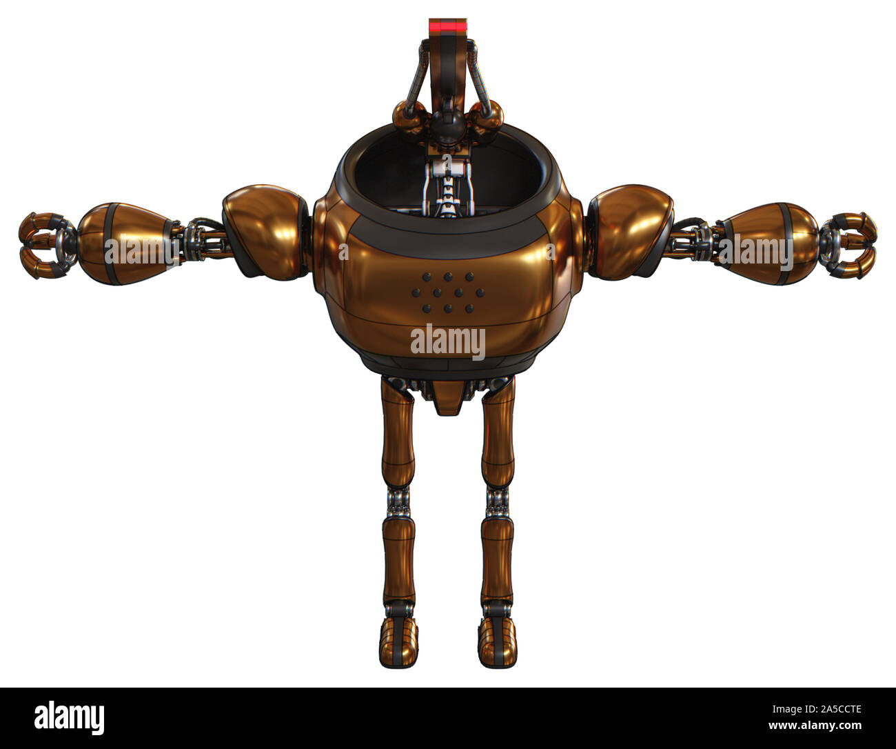 Droid containing elements: dual retro camera head, laser gun head ...