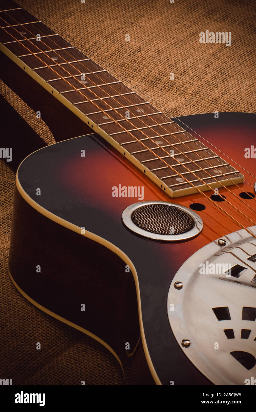 Resonator steel guitar hi-res stock photography and images - Alamy
