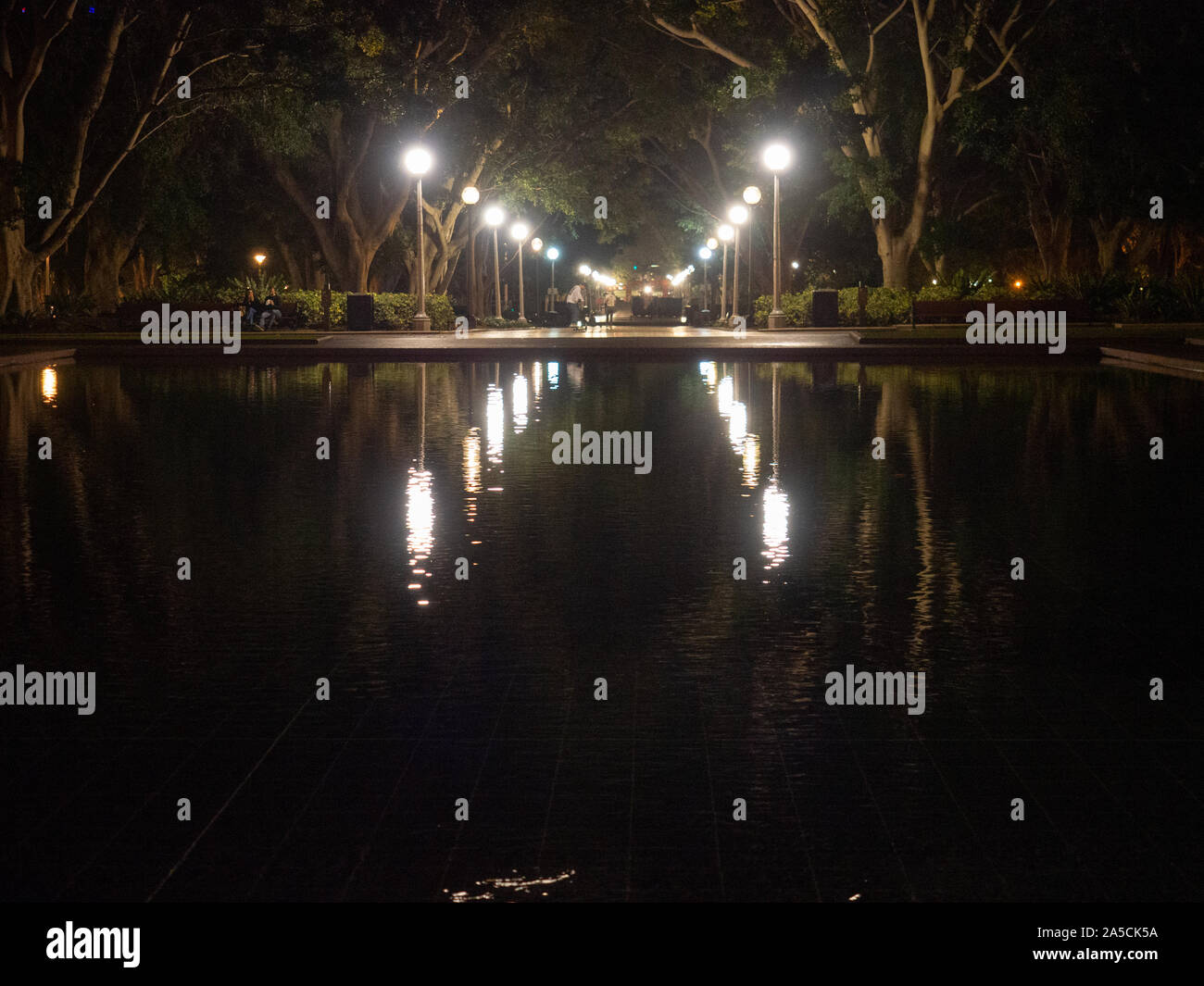Pool Of Reflection In Hyde Park Sydney Stock Photo - Alamy