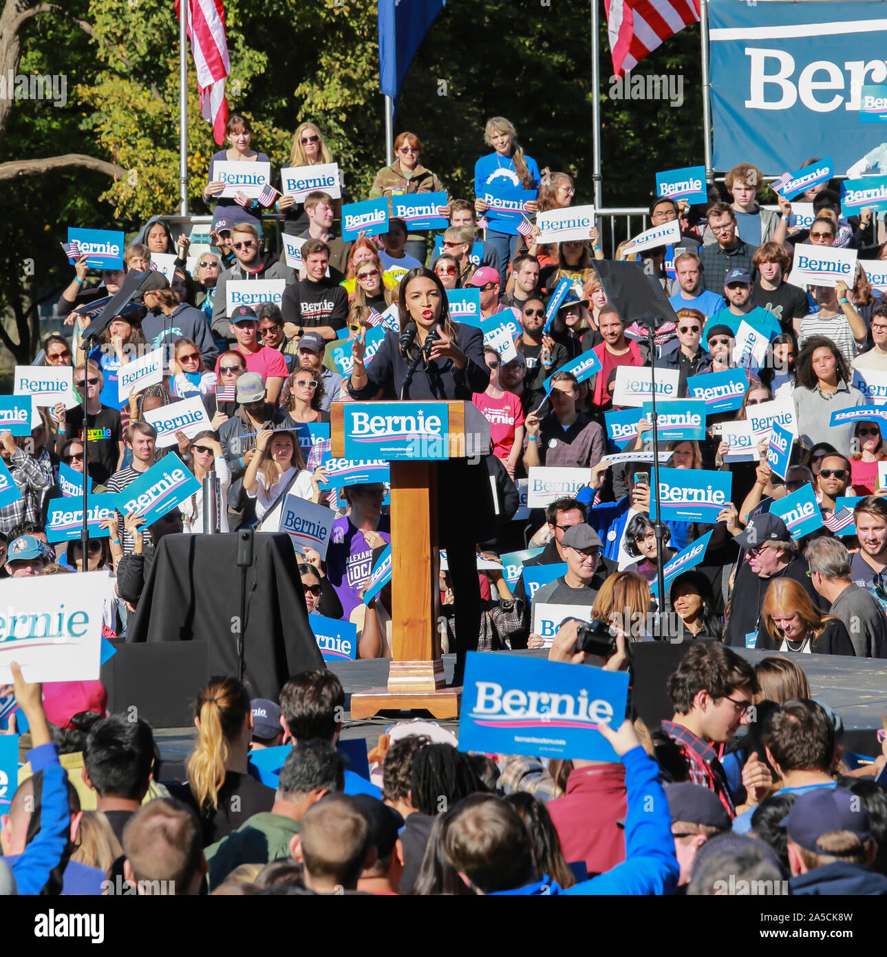 Queensbridge Park, Queens, New York, USA - October 19, 2019: huge ...