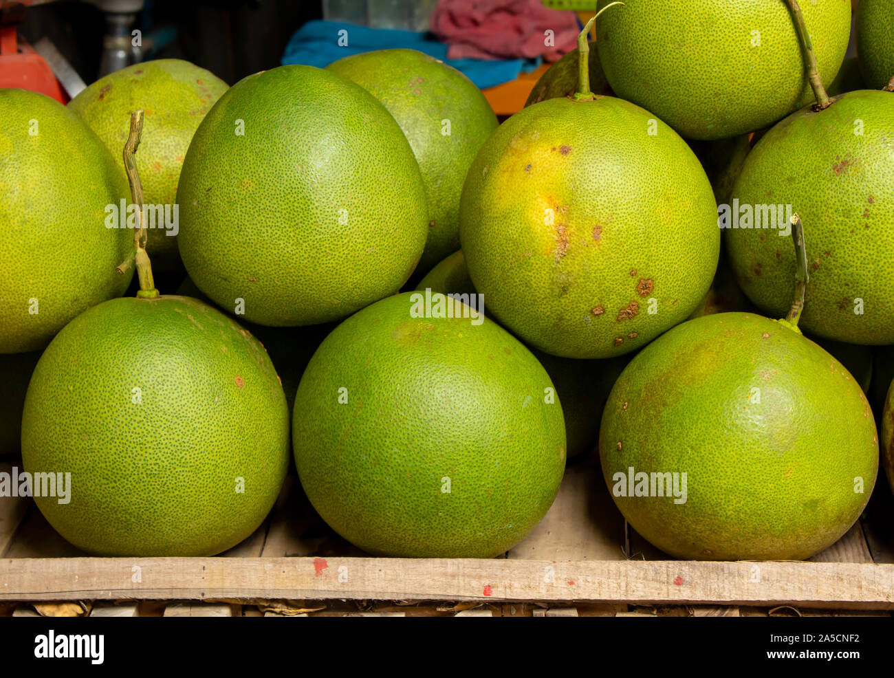 Pomelo from the garden, sold in the floating market Stock Photo - Alamy