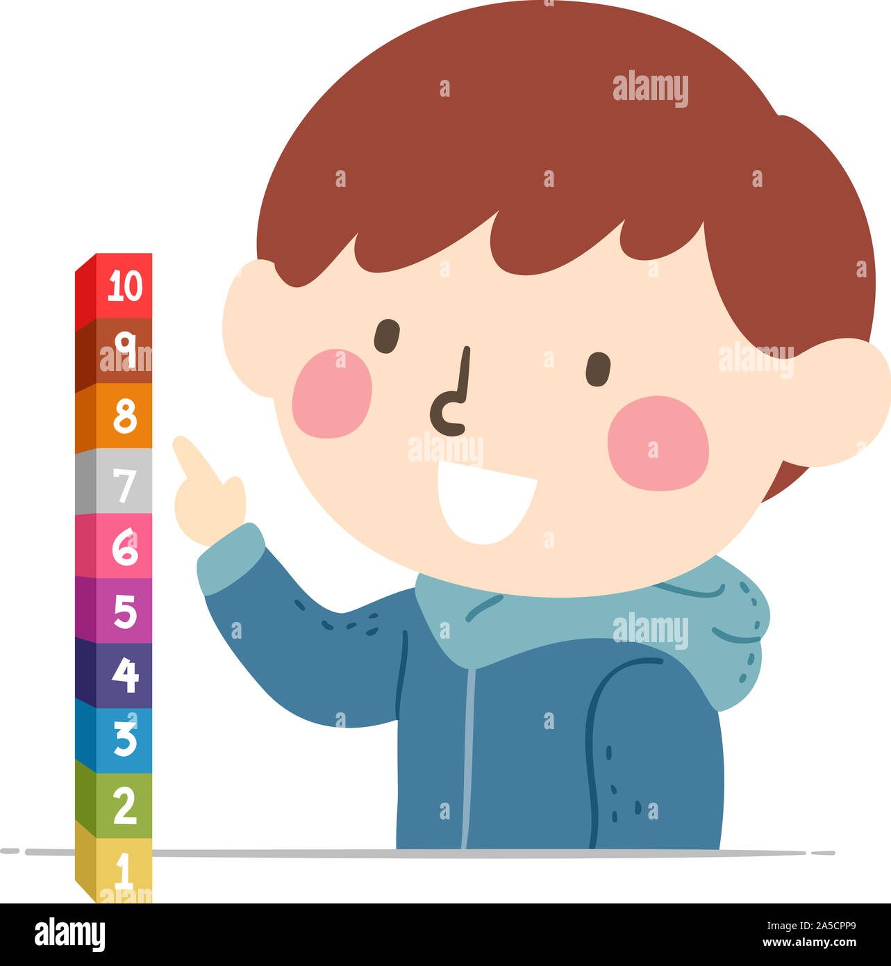 Kid Counting Clipart