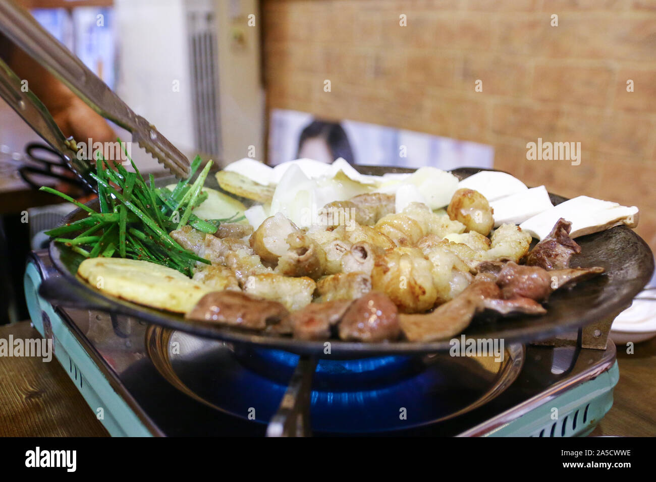 Gopchang-gui, Korean Grilled Beef Tripe Stock Photo - Alamy