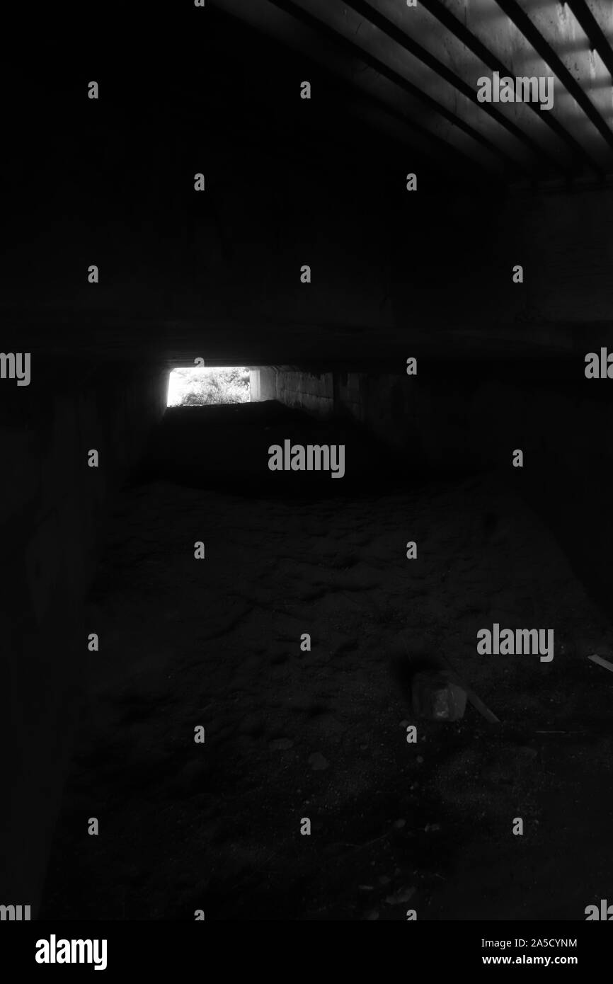 Black ditch culvert Black and White Stock Photos & Images - Alamy