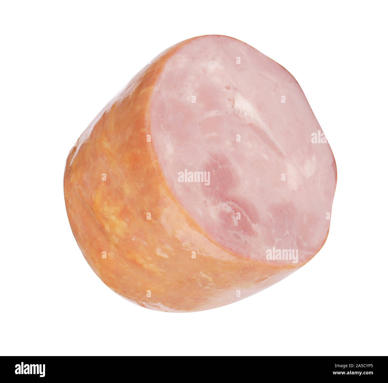Piece of Ham Isolated Stock Photo - Alamy