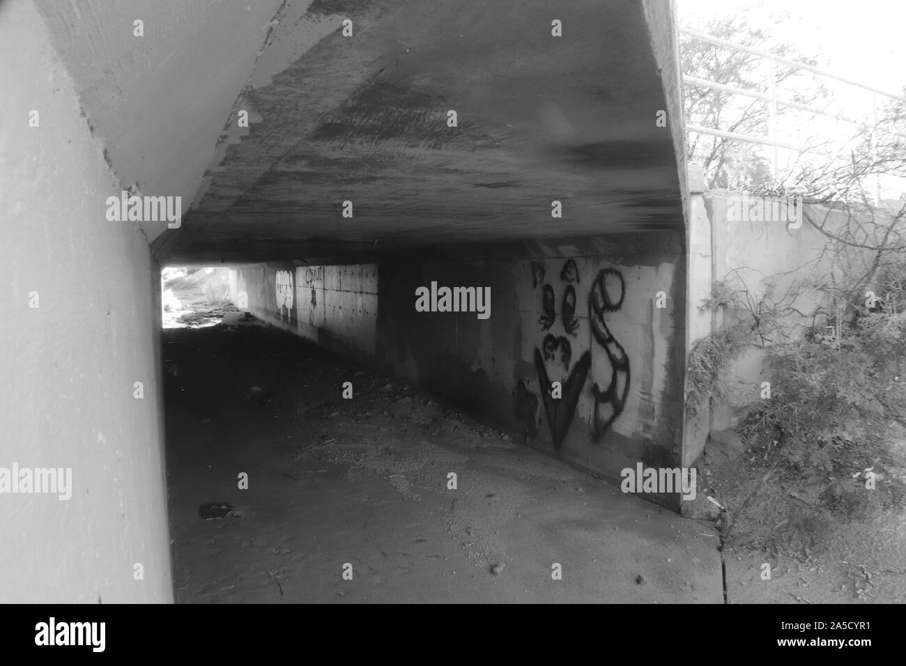 Black ditch culvert Black and White Stock Photos & Images - Alamy