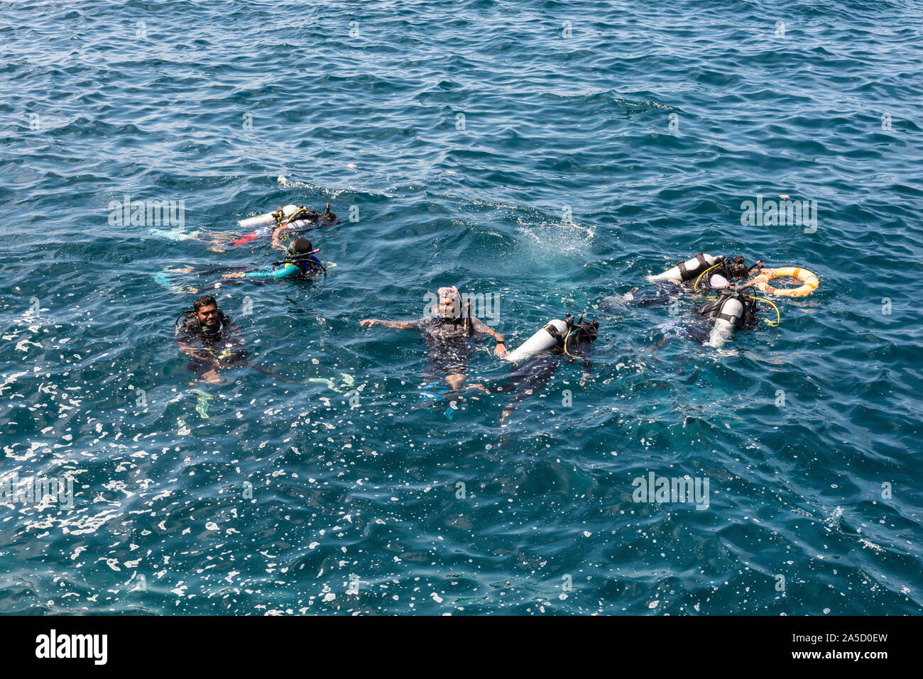 Male, Maldives - November 17, 2017: Instructor and students during ...