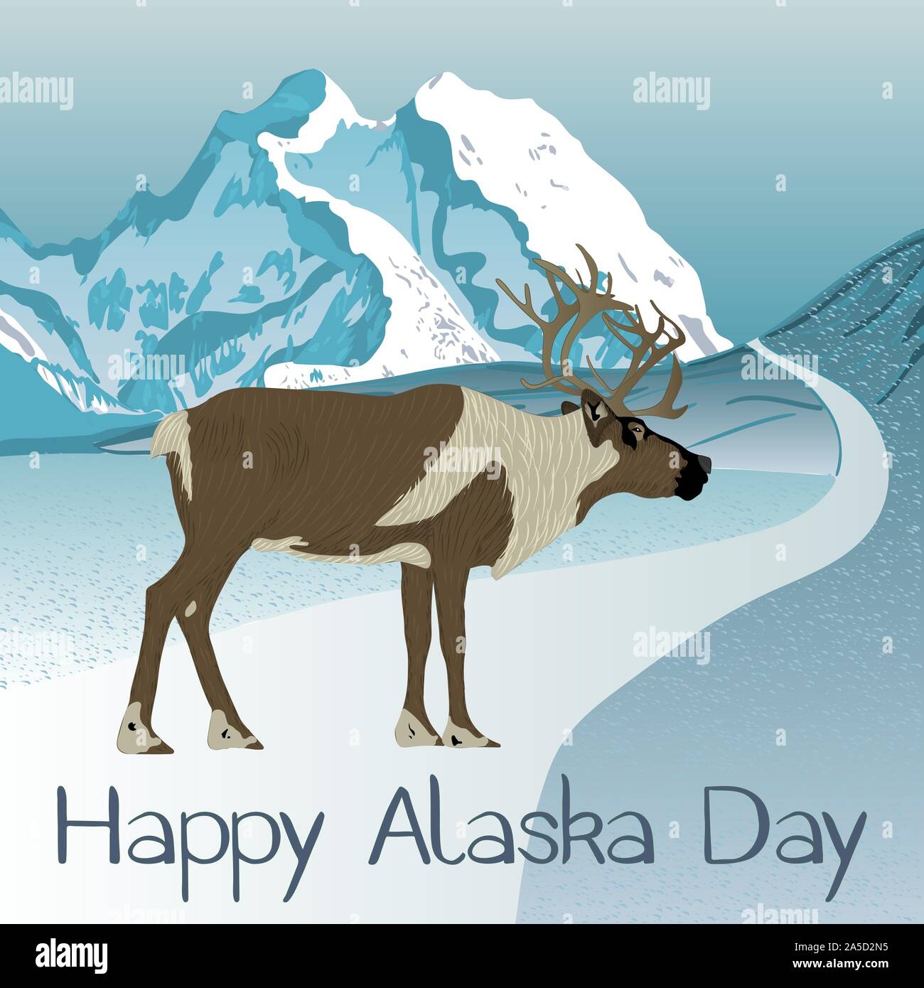 Alaska arctic caribou Stock Vector Images - Alamy
