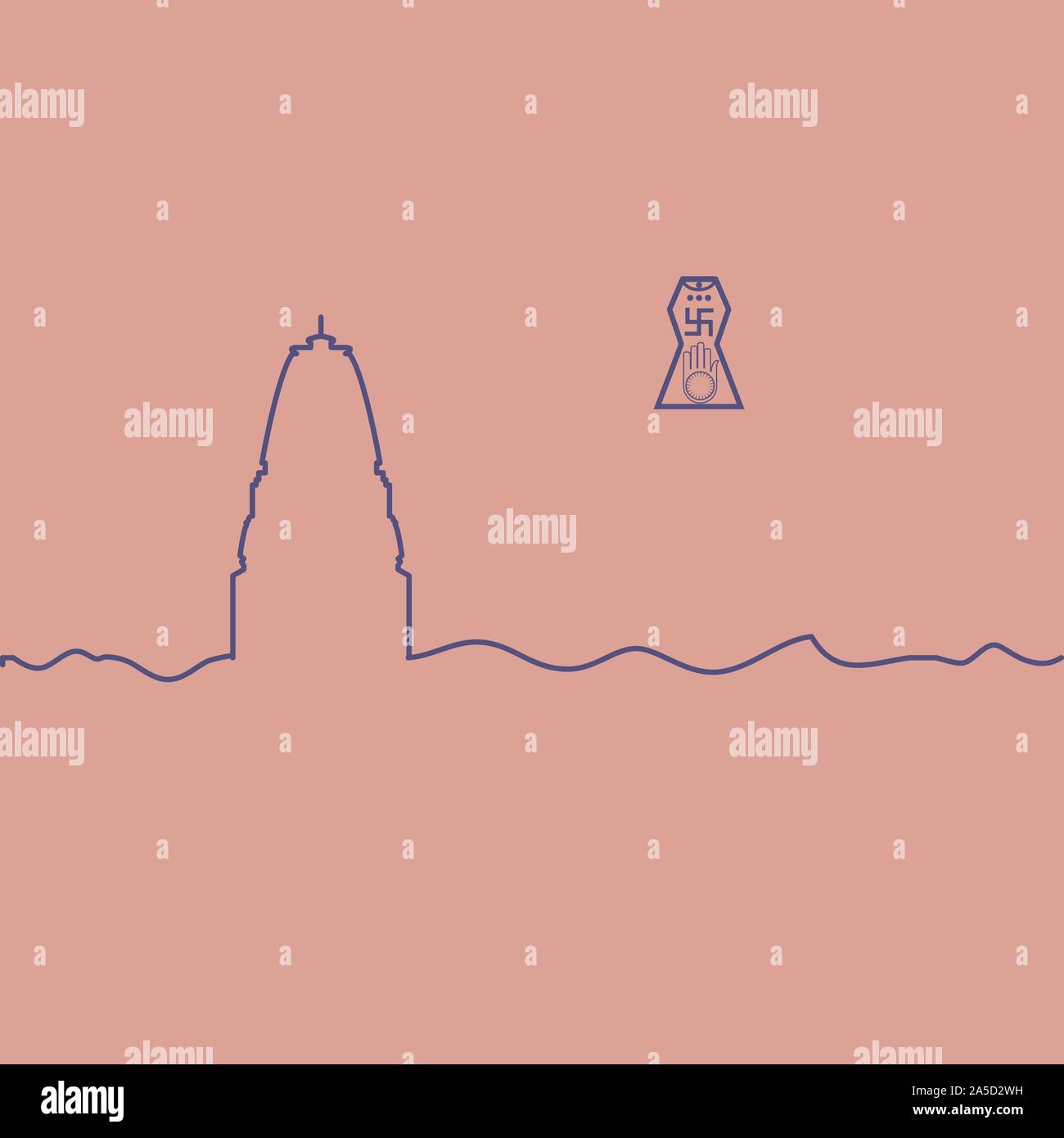 Hand Symbol Jain High Resolution Stock Photography and Images - Alamy