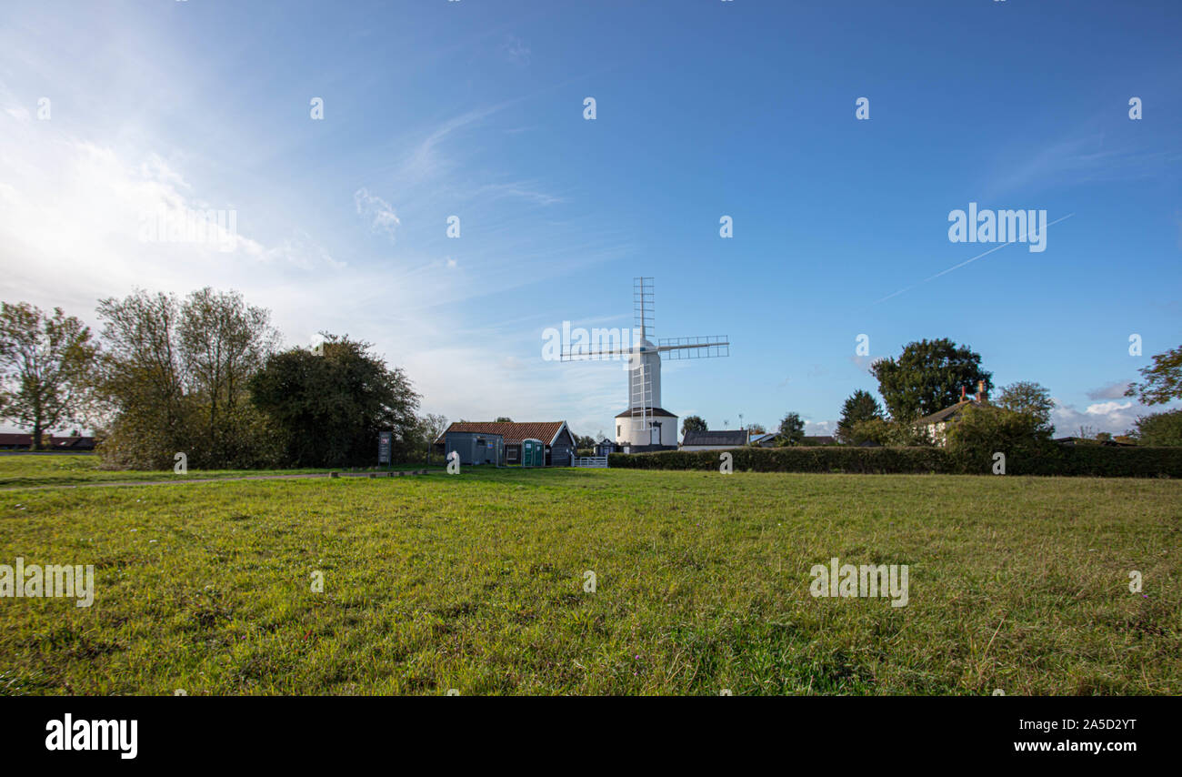 The Post Mill at Saxtead Suffolk Stock Photo - Alamy