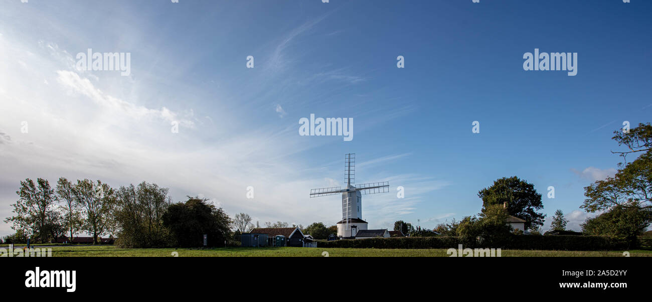 The Post Mill at Saxtead Suffolk Stock Photo - Alamy
