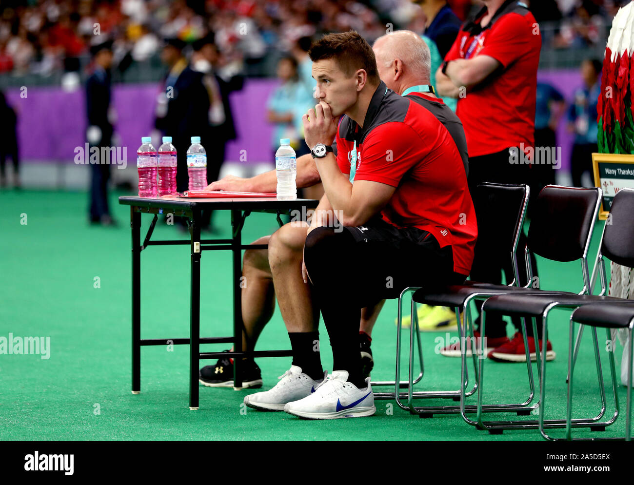 Wales' Jonathan Davies prior to the 2019 Rugby World Cup Quarter Final ...