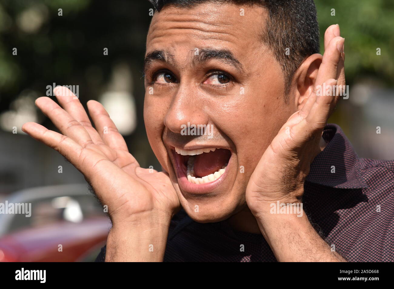 Surprised Male Person Stock Photo - Alamy